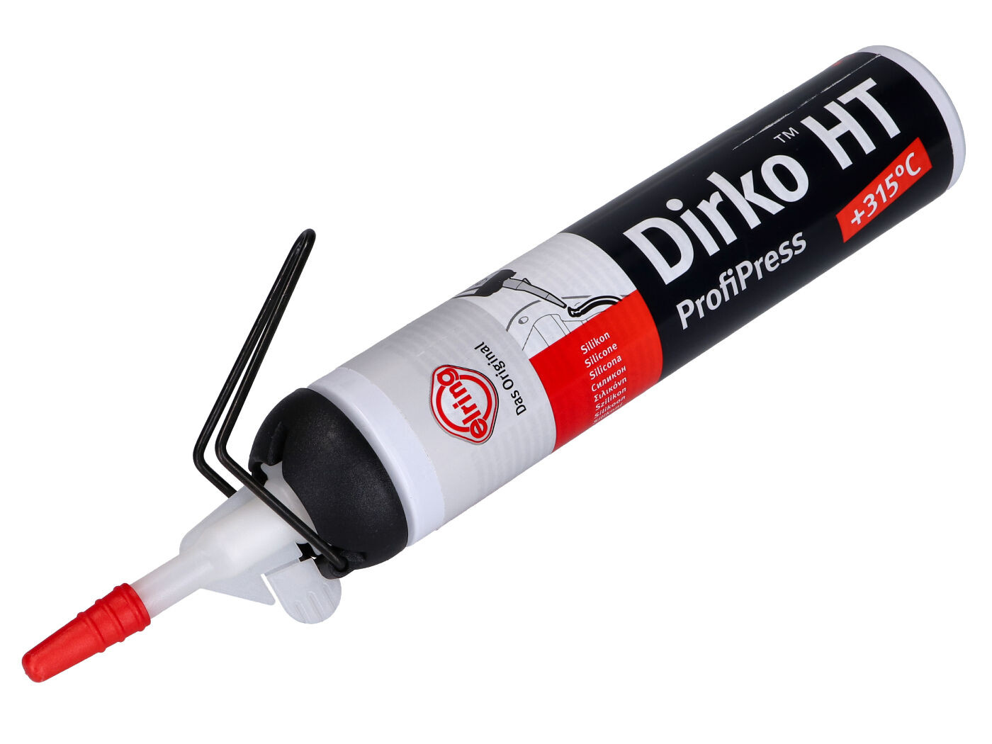 Sealant Dirko HT Silicone ProfiPress Black +315°C 200ml
