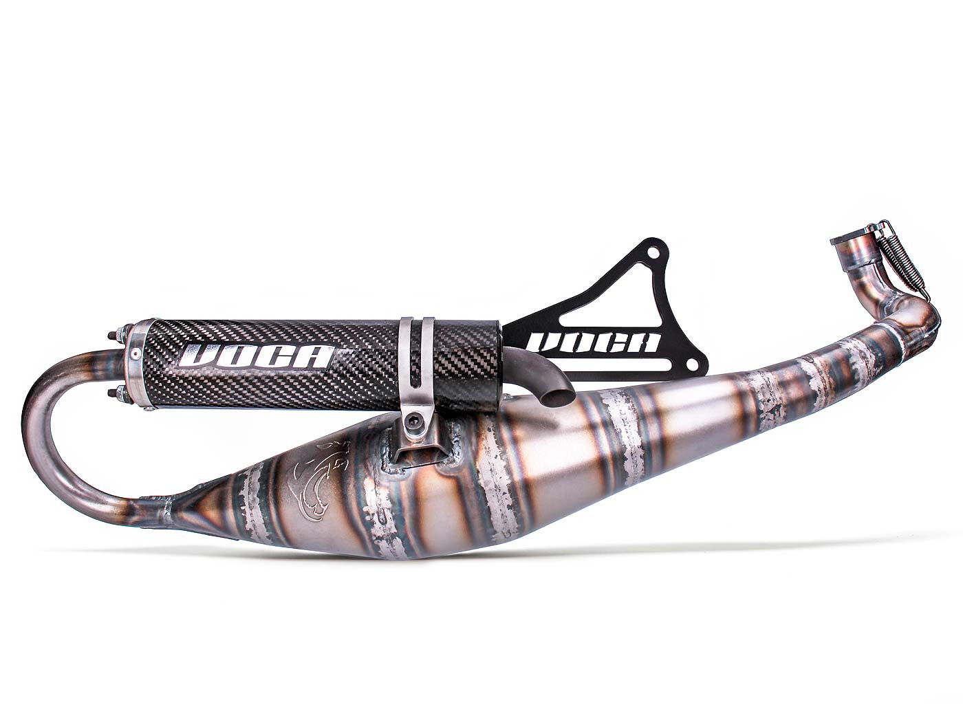 Exhaust VOCA Road-Race 70cc Carbon Silencer For Minarelli Horizontal